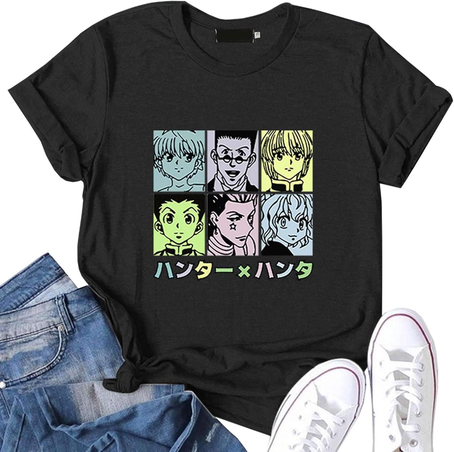 Buy Aoliandatong Hunter X Hunter Graphic T-Shirt HXH Gon Killua Hisoka ...