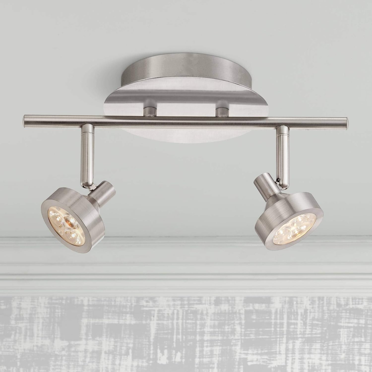 Tilden 2-Light LED Brushed Nickel Track Fixture by Pro-Track - Pro ...