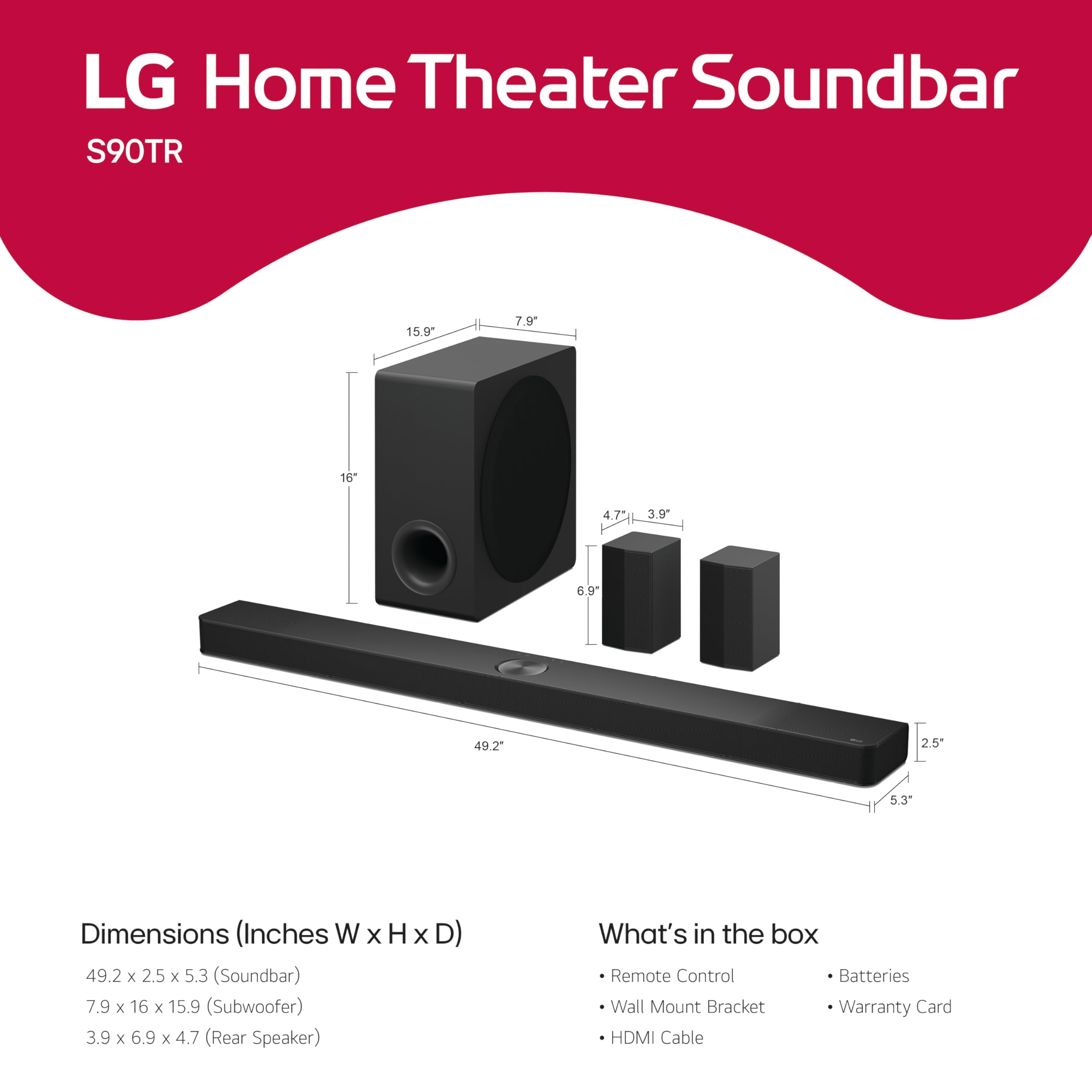 Mua LG S90TR 7.1.3-Channel OLED evo TV Matching Home Theater Soundbar ...