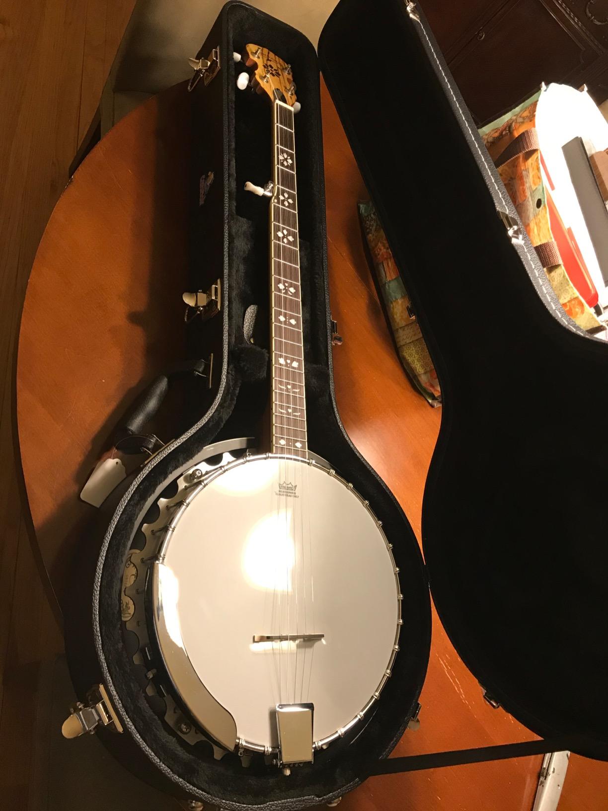 $47/mo - Finance Oscar Schmidt OB5SP 5-String Banjo with Spalted Maple ...