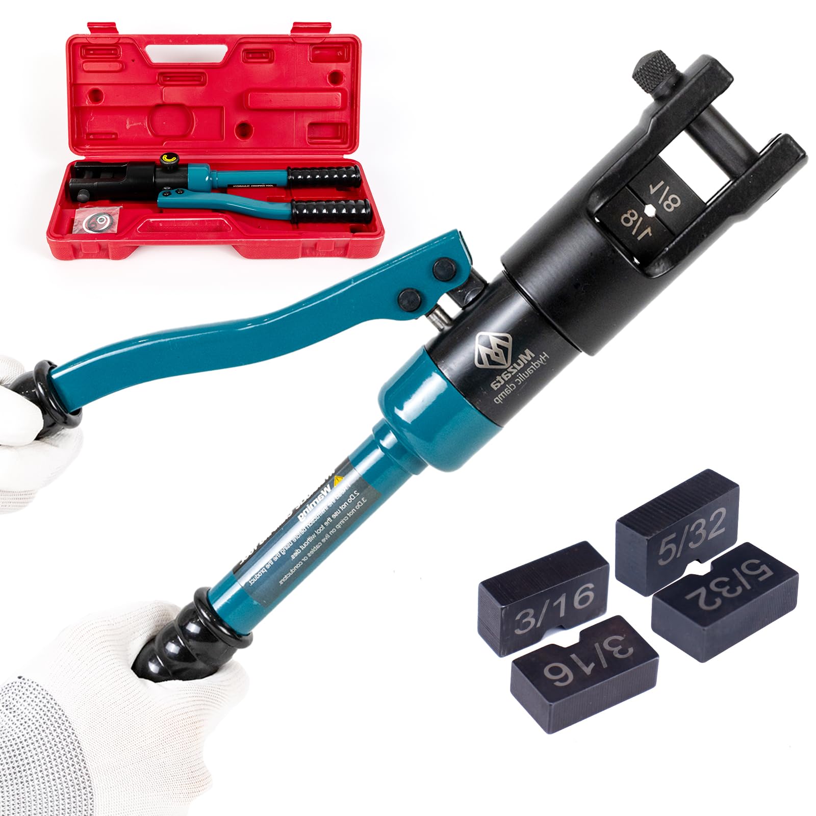 Muzata Upgraded Custom Cable Railing Crimping Tool Hydraulic Crimper ...