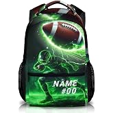 Amazon.com | Boys Backpack, Football Backpacks with Custom Name for ...
