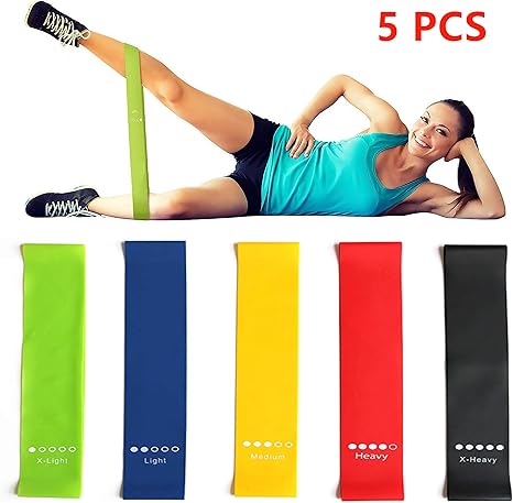 Bande Elastique Fitness Bande de Resistance [lot de 5] Bande d ...