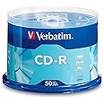 Verbatim CD-R 700MB 80 Minute 52x Recordable Disc - 50 Pack Spindle Silver : Amazon.ca: Electronics