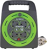 Brennenstuhl Standard 3-way socket cable reel (25m extension cord ...