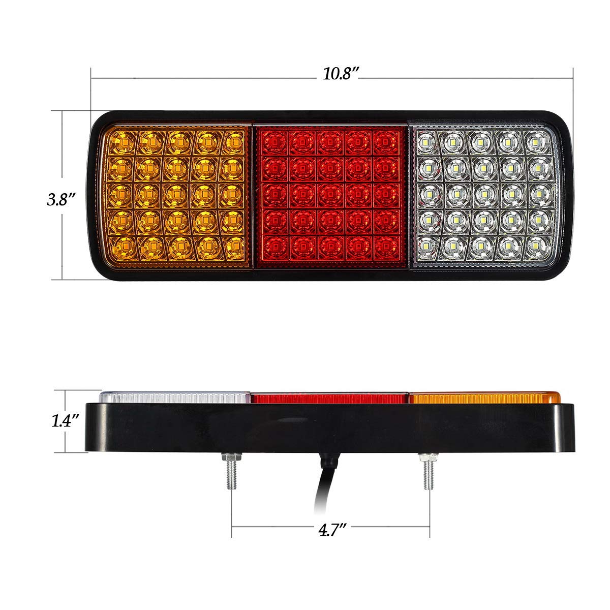 Mua 2Pcs 75 LED Truck Tail Light Bar Waterproof 12V Turn Signal Brake ...