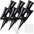 Amazon.com: Honoson 6 Pcs 45 Inch Black Lightning Bolt Balloons Large ...