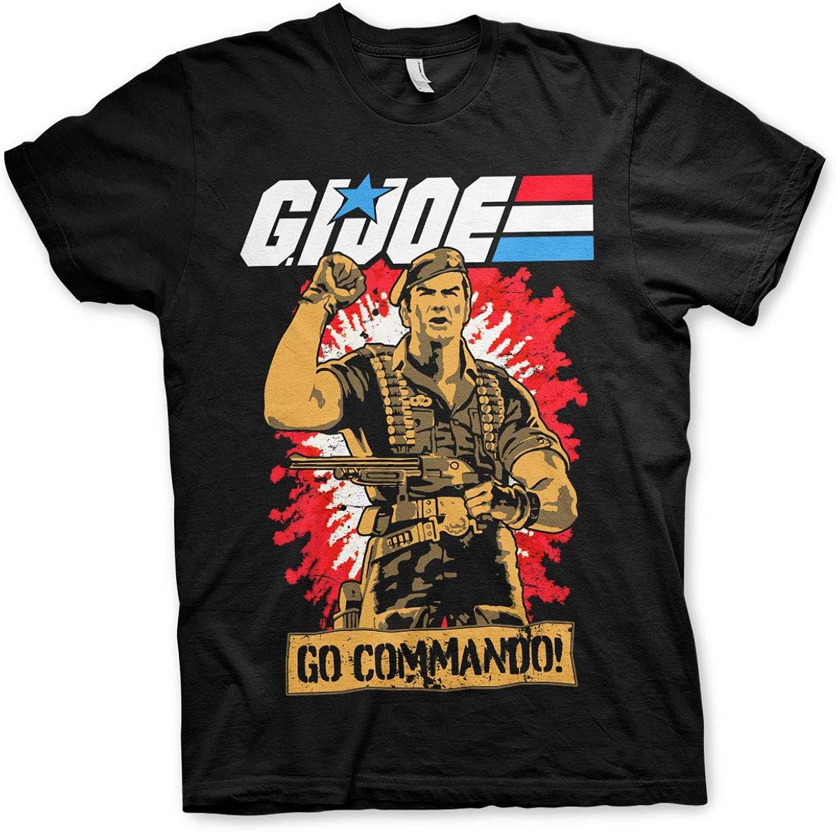 Officially Licensed G.I. Joe - Go Commando Mens T-Shirt Big & Tall Mens ...