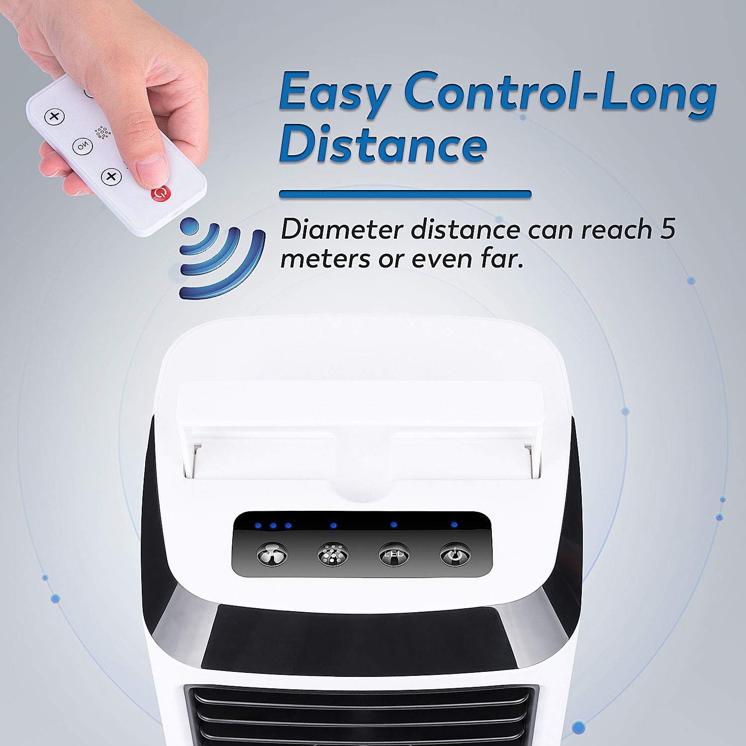 Sholov Portable USB Mini Air Cooler，Mini Air Conditioner 3-in-1 ...