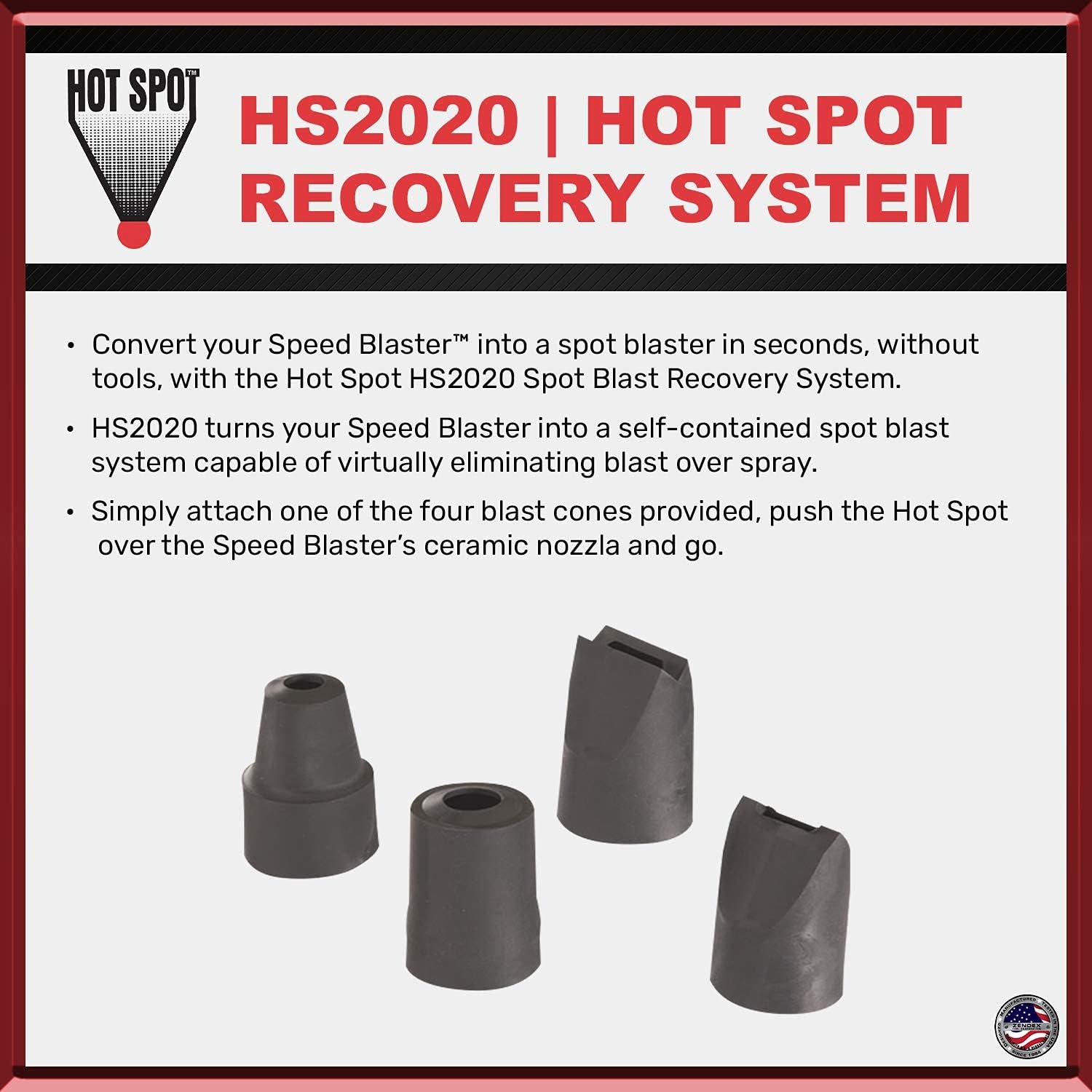 White Speed Blaster Gravity Feed Media Blaster & HS2020 Spot Blast ...