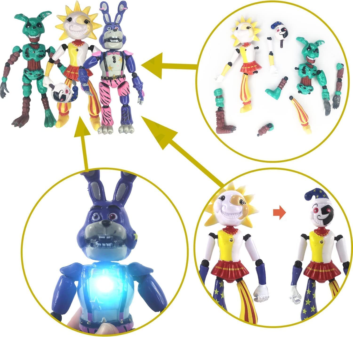 Mua 3-Piece FNAF Game-Inspired Action Figures Set - Bonnie Bear ...