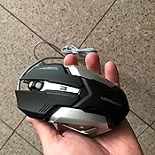 Amazon.com: LENRUE V1 Gaming Mouse Wired, Ergonomic Computer Mice with ...