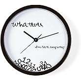Amazon.com: Adalene Whatever Im Late Anyways Clock, Cute Unusual Funny ...