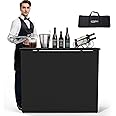 Amazon.com: VINGLI 45" Commercial Portable Bar Table for Events, Mobile ...