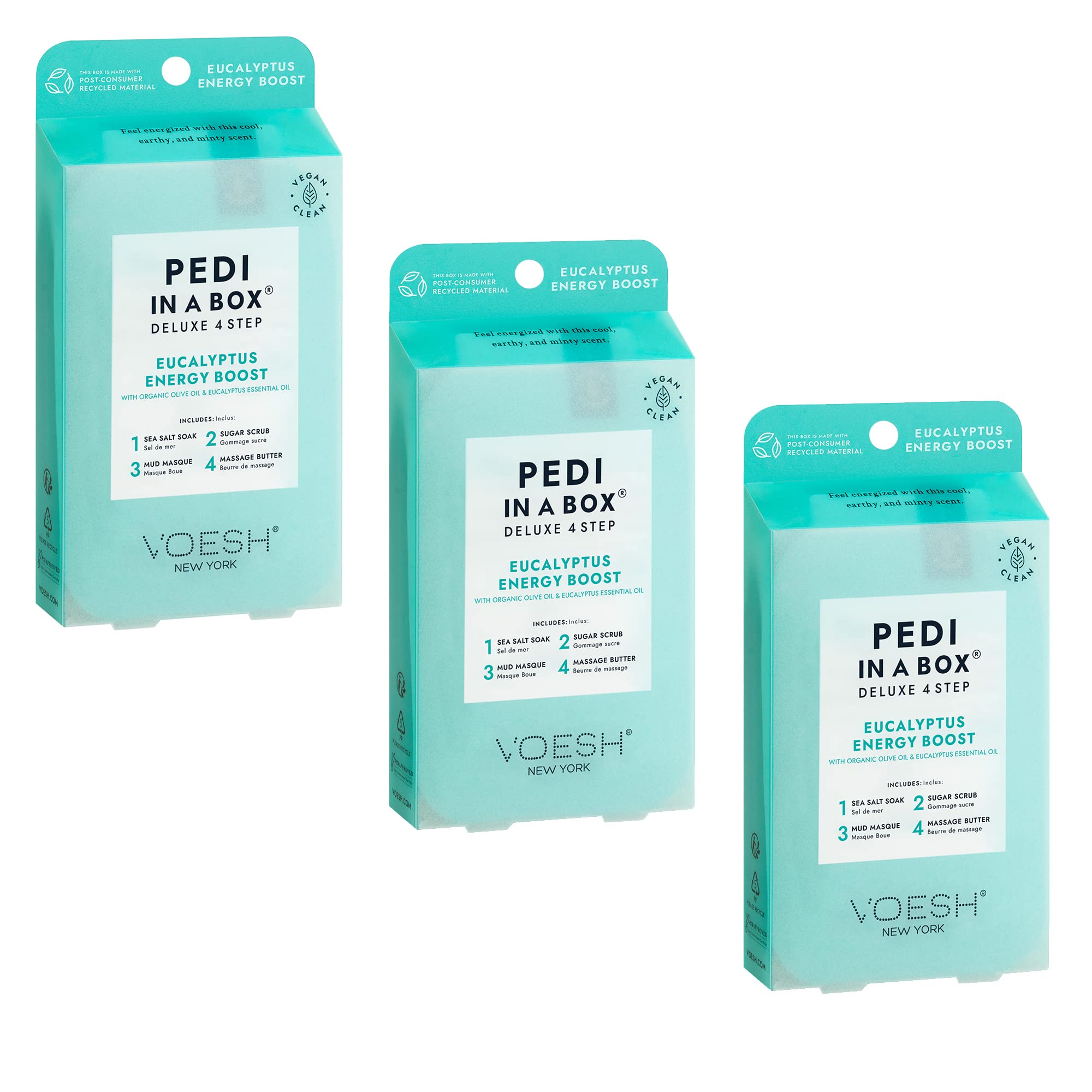 Mua Pedi in a Box 4 Step Eucalyptus Energy Boost - 3 Pack, Pedicure Set ...