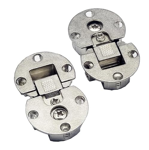 (2 Pieces) 90-Degree Flap Hinge Adjustable Cabinet Door Hidden Special ...