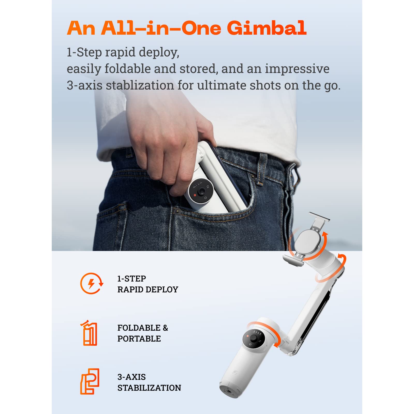 Mua Insta360 Flow Gimbal Stabilizer for Smartphone, AI-Powered Gimbal ...