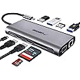 Amazon.com: USB C Hub, USB C Laptop Docking Station, LUDTOM Triple Display Type C Dock Station ...