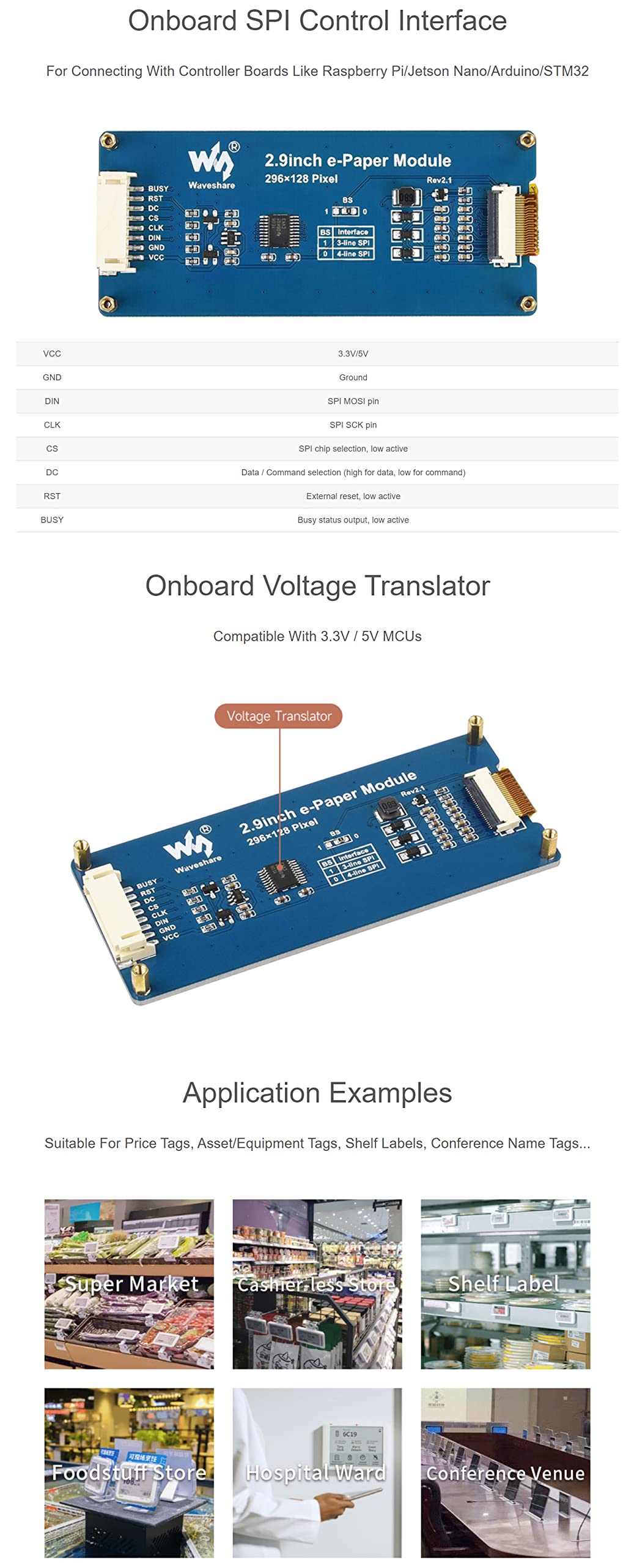 Mua Coolwell Waveshare Epaper HAT 2.9 Inch Eink Display 296×128 Red ...