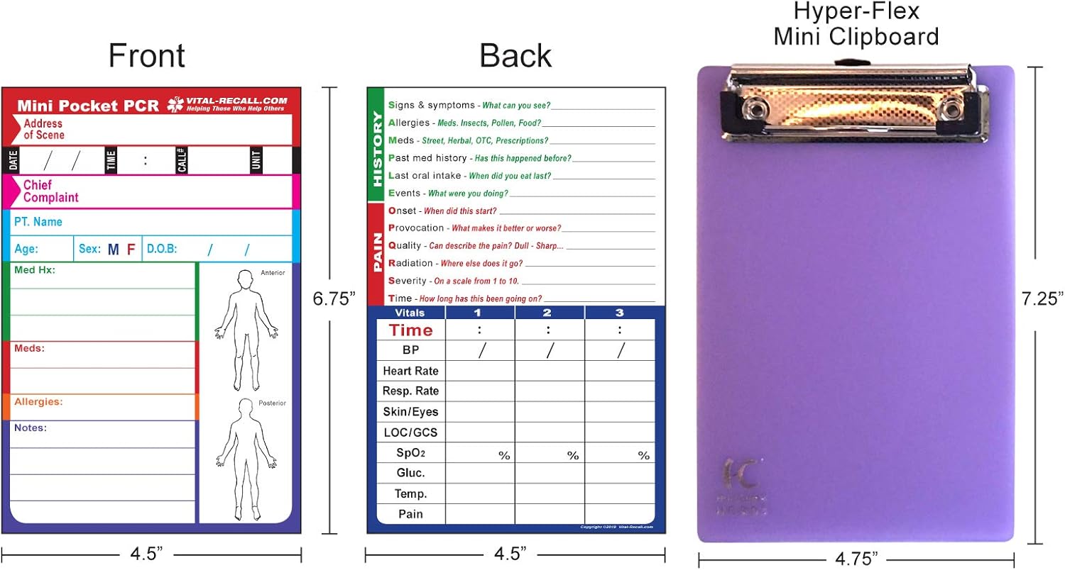Amazon.com : EMT Mini Pocket PCR (50 Pack) 4.5” x 6.75” : Office Products