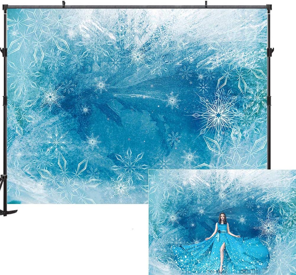 Amazon.com : Allenjoy 7x5ft Winter Ice Snowflake Backdrops for ...