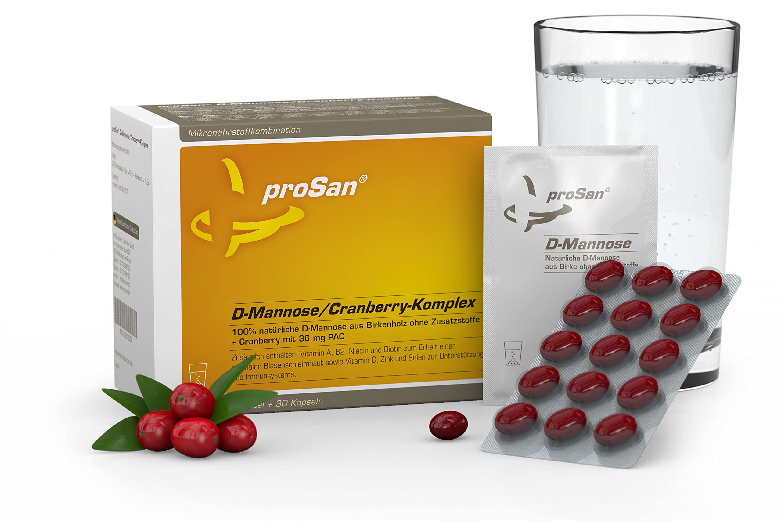 Mua proSan D-Mannose/Cranberry Complex (30 Sachets + 30 Caps.) | 100% ...