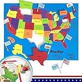 Amazon.com: USA Map with Capitals | US Geography Toys for Ages 5-7 ...