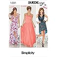 Amazon.com: Simplicity 1691 Misses' Dresses SUEDEsays Collection Sewing ...
