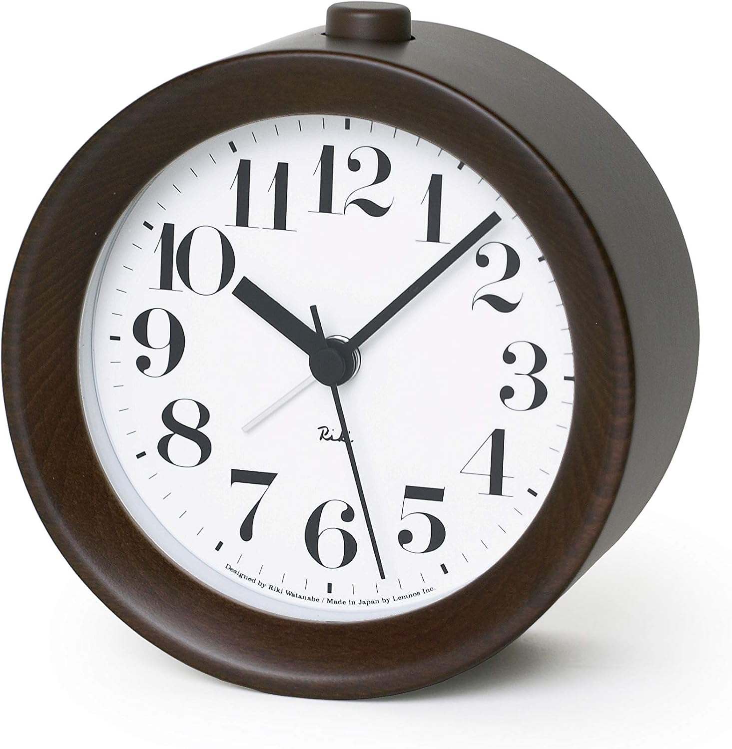 Amazon.de: Lemnos Riki Alarm Clock - Brown by Lemnos