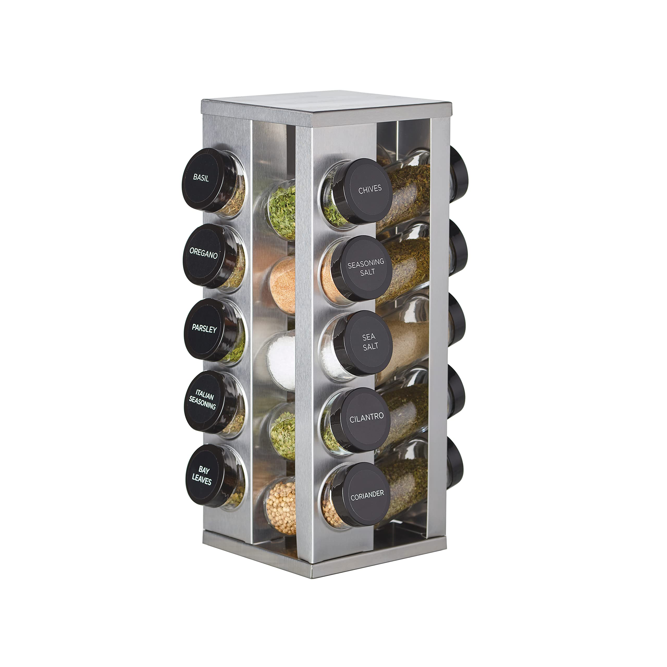 Kamenstein 20 Jar Heritage Revolving Countertop Spice Rack Organizer ...
