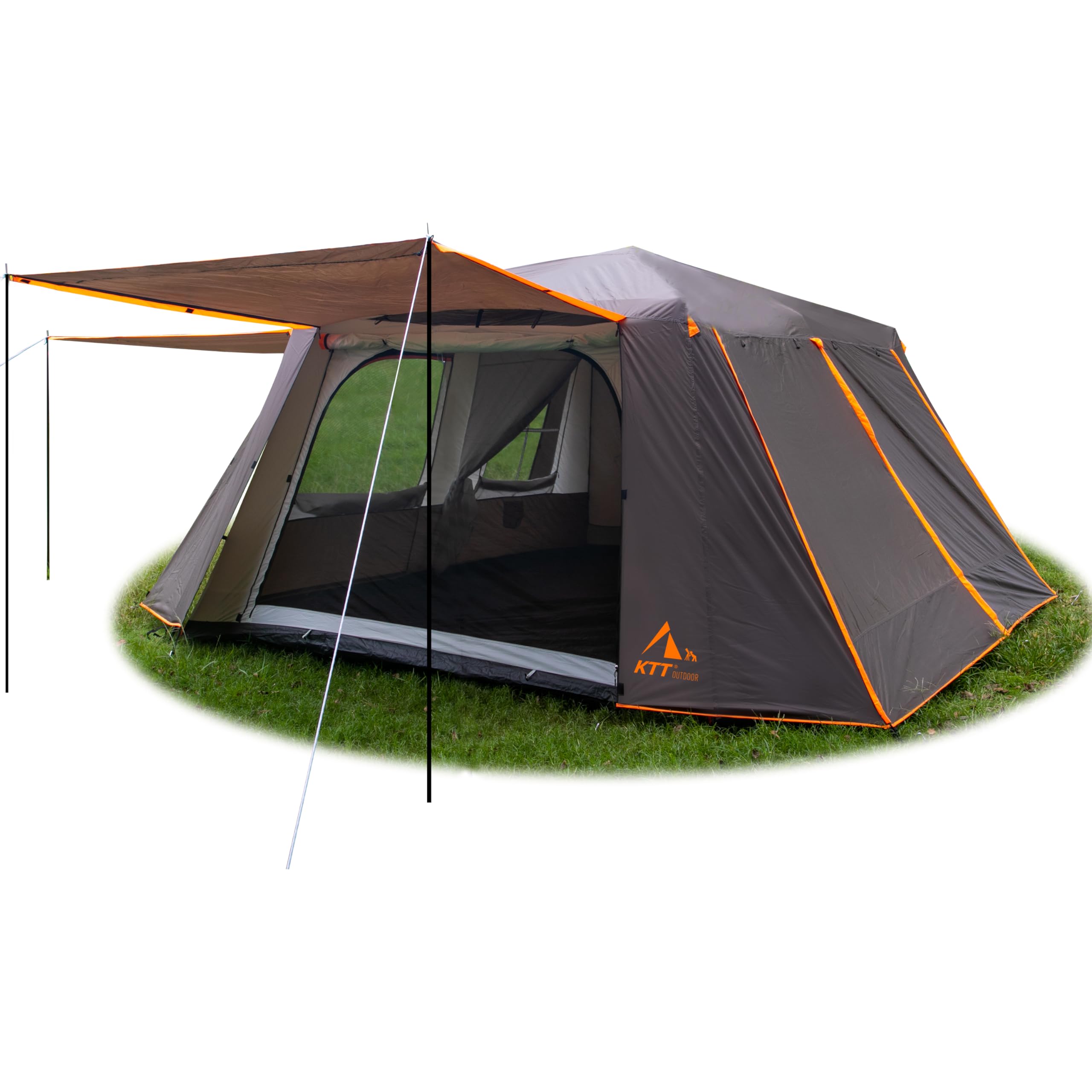 KTT Instant Tent 12 Person,Full Rainly,Large Family Cabin Tents ...