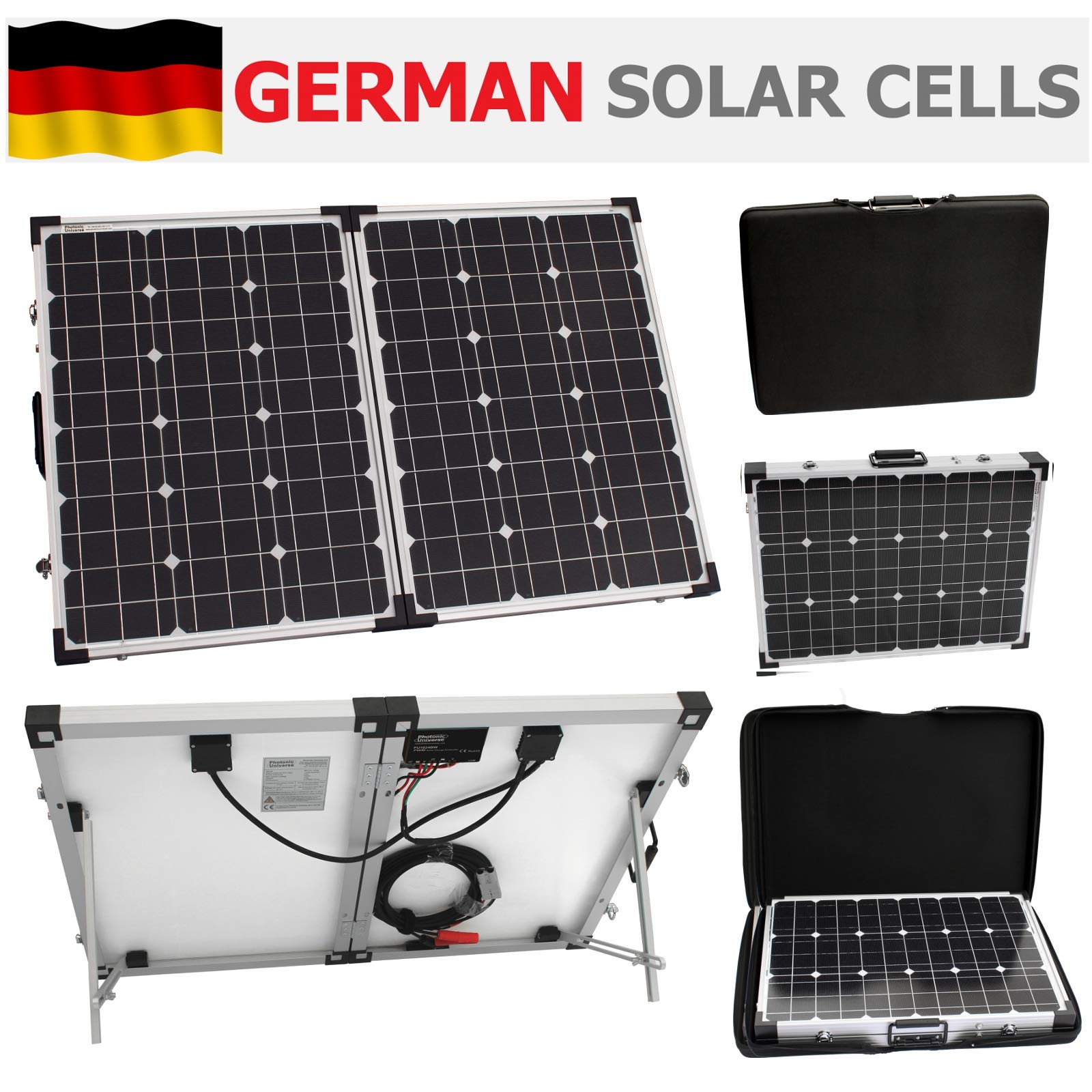 Buy 120W 12V Photonic Universe portable folding solar charging kit with ...