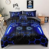 Amazon.com: Z.Jian HOME 5 Pieces Gaming Bedding Set Twin Size for Boys Gamer Comforter Set for ...