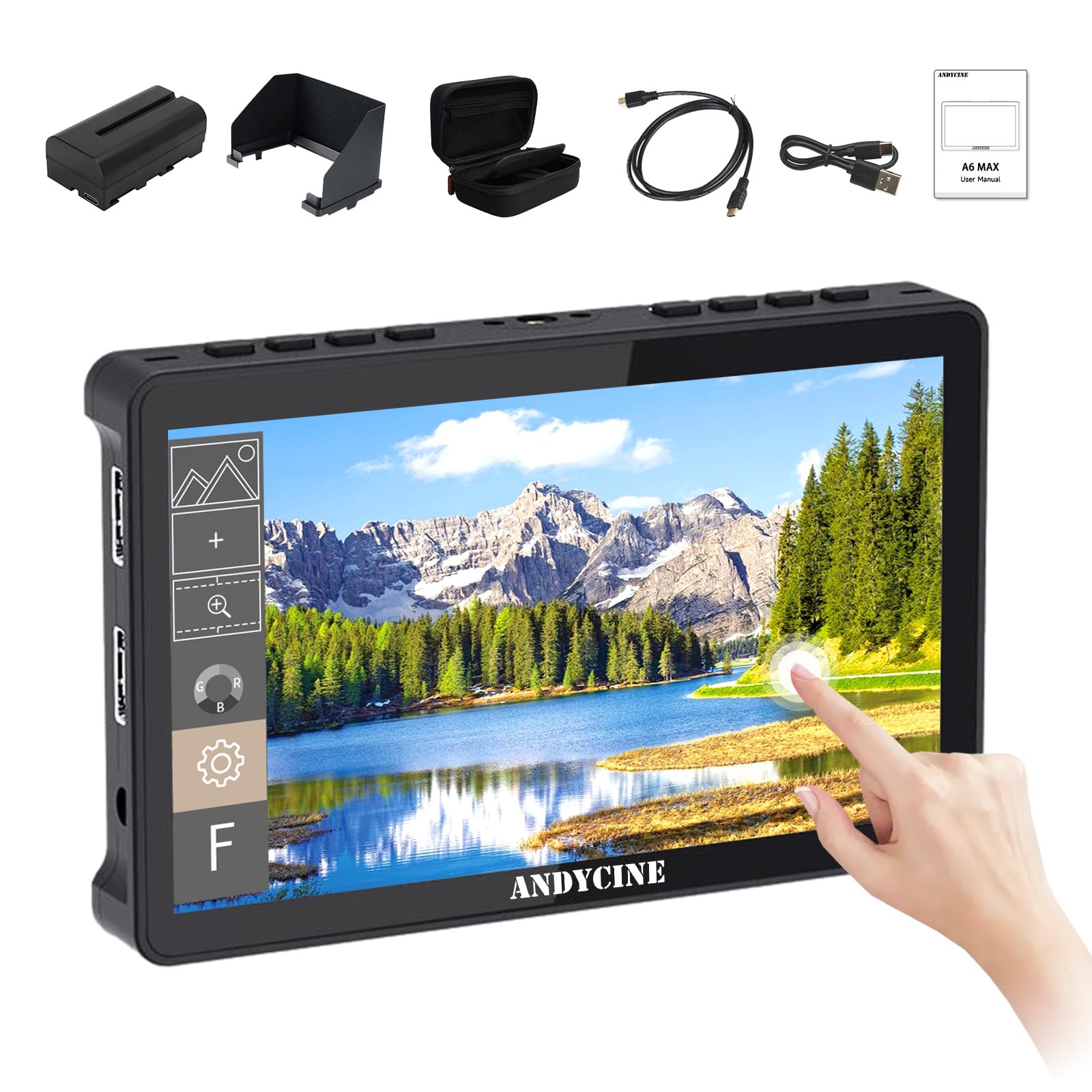 Mua ANDYCINE A6 Max 6" Touch Field Monitor 3D LUT 4K HDMI Input Output ...