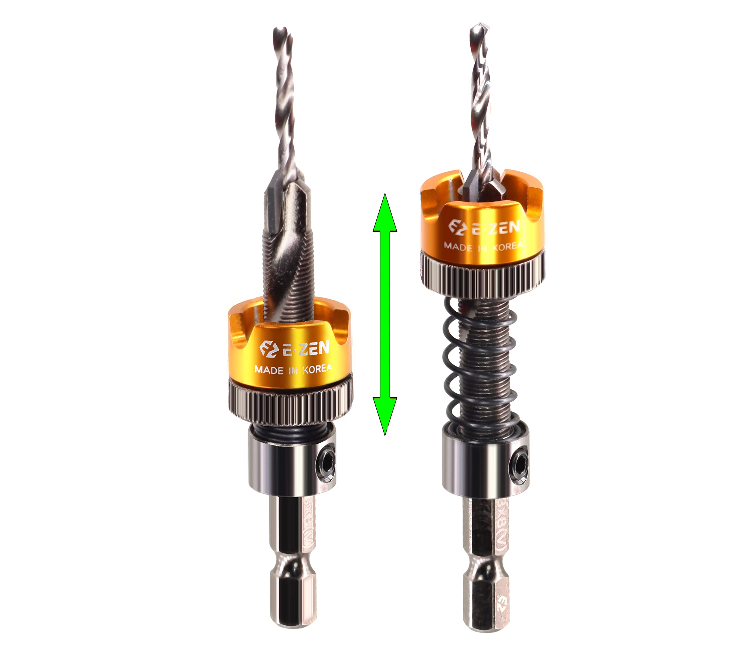 Mua Adjustable Countersink Drill Bit – No-Wrench Depth Stop, 3-Level ...