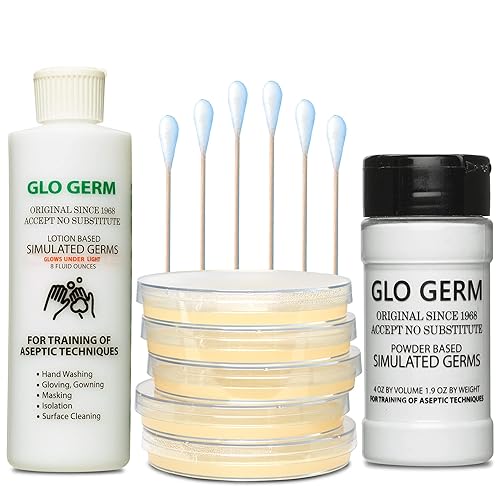 Glo Germ Gel, Powder, Agar Plates Set – Evviva Sciences - 8 Ounce Glo ...