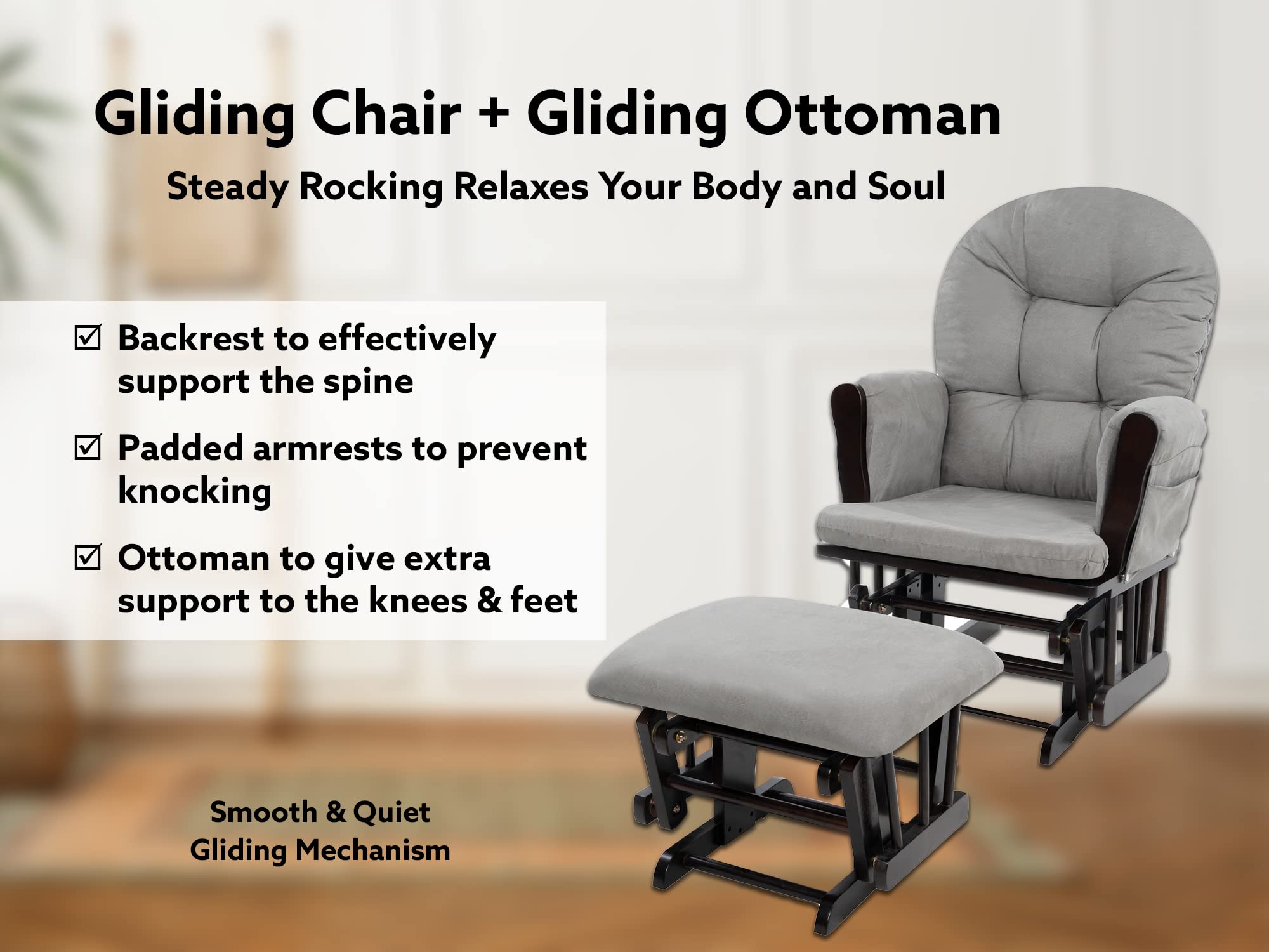 Mua Brisbane Nursery Glider & Ottoman Sets, Glider Recliner Nursery ...