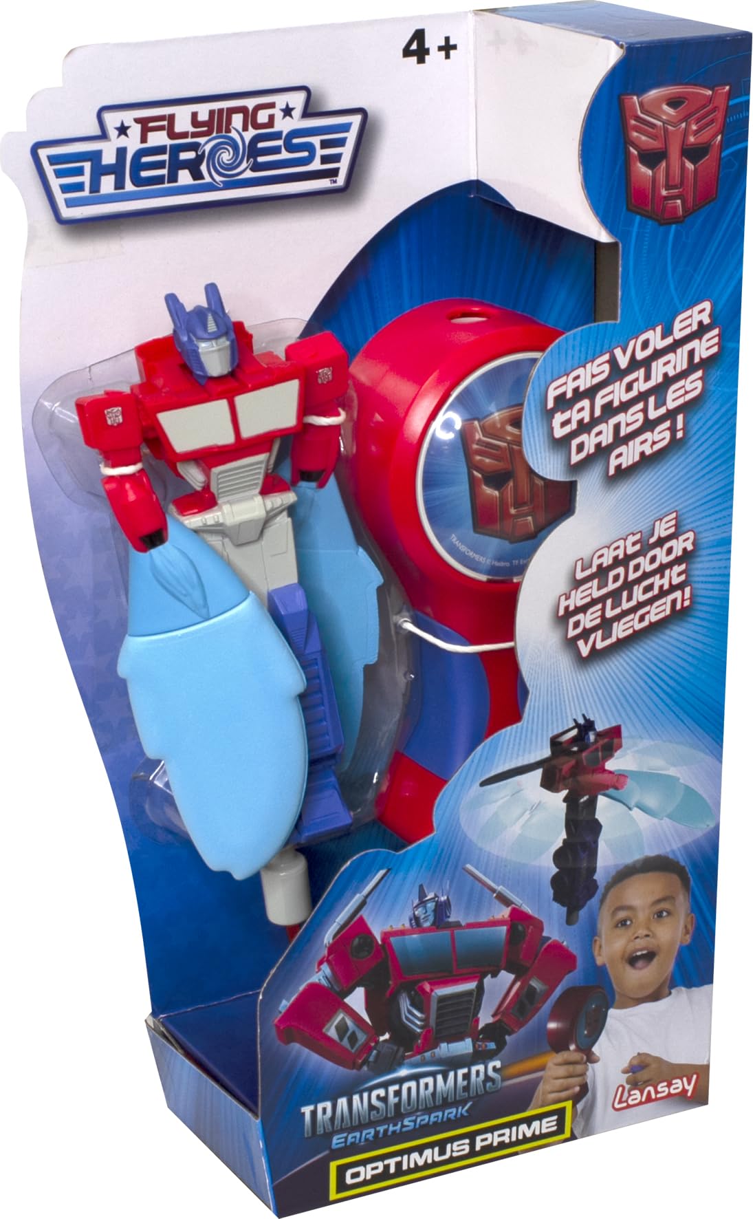 Lansay - Flying Heroes - Transformers - Optimus Prime - Flying Figure ...