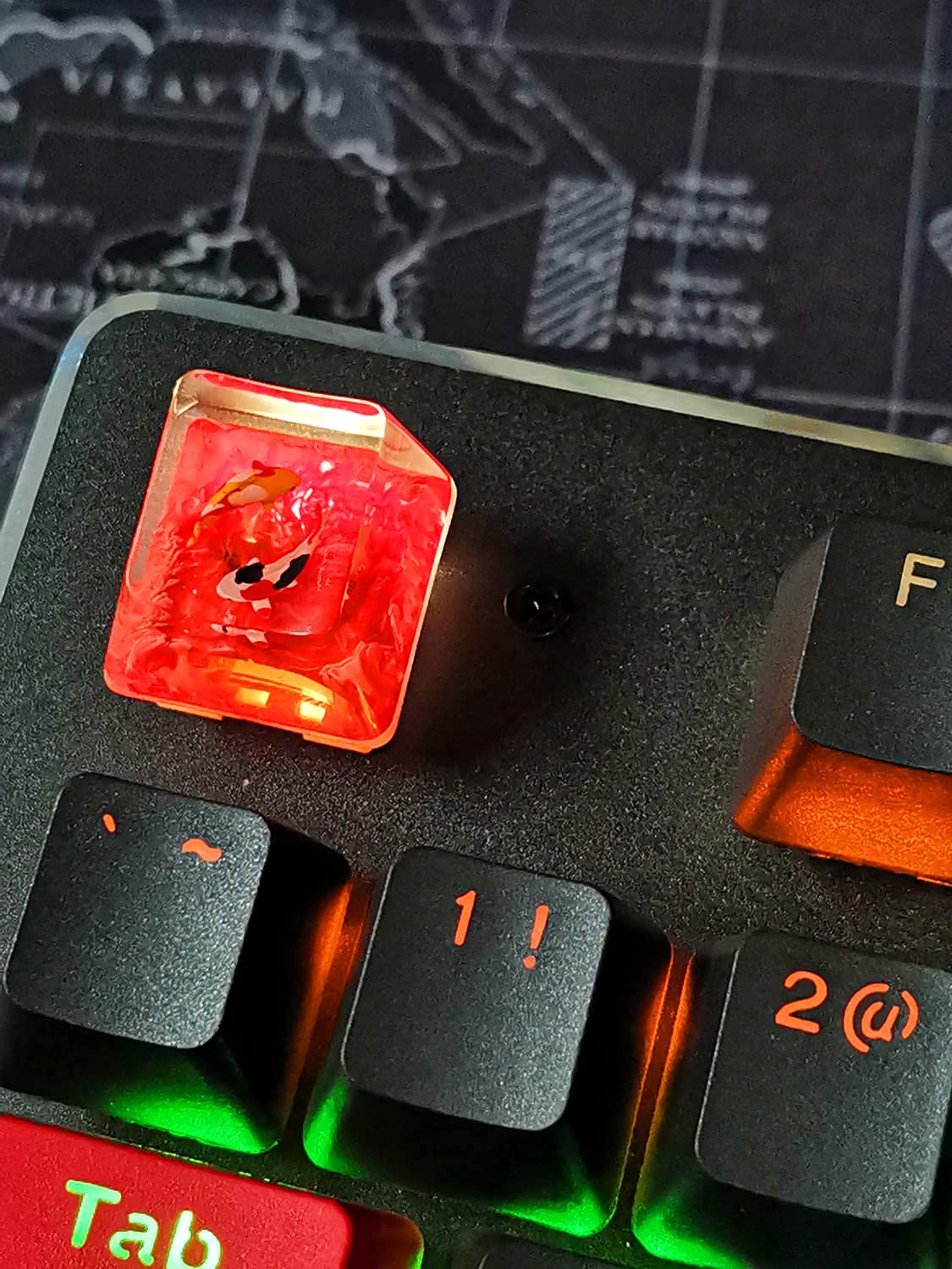 Mua MECHKYP Handmade Koi Fish Backlit Resin Keycap R4/Esc Artisan ...