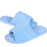 Amazon.com | Shevalues Summer Arch Support Sippers for Women Adjustable Terry Cloth Indoor ...