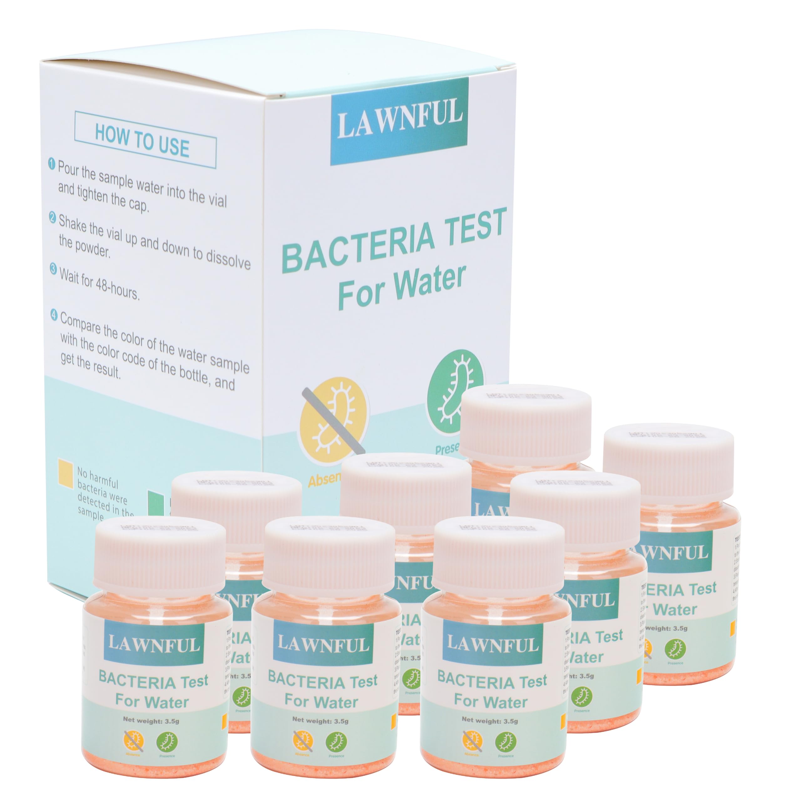 Mua LAWNFUL 8 Bottles Well Water Test Kit, 48-Hour Coliform Bacteria ...