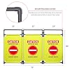 3 Panels Safety Barricade 5.8FT Foldable Security Sign Barrier Gate ...