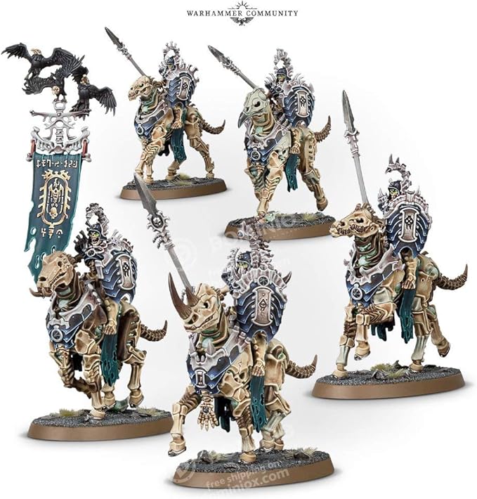 Games Workshop Warhammer OSSIARCH BONEREAPERS KAVALOS DEATHRIDERS ...