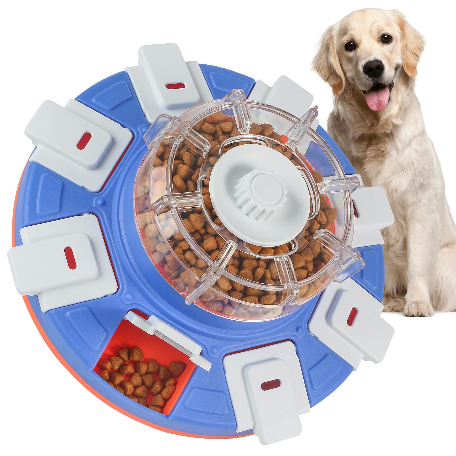CyperGlory Interactive Rotating Dog Puzzle Toy Slow Feeder with IQ ...