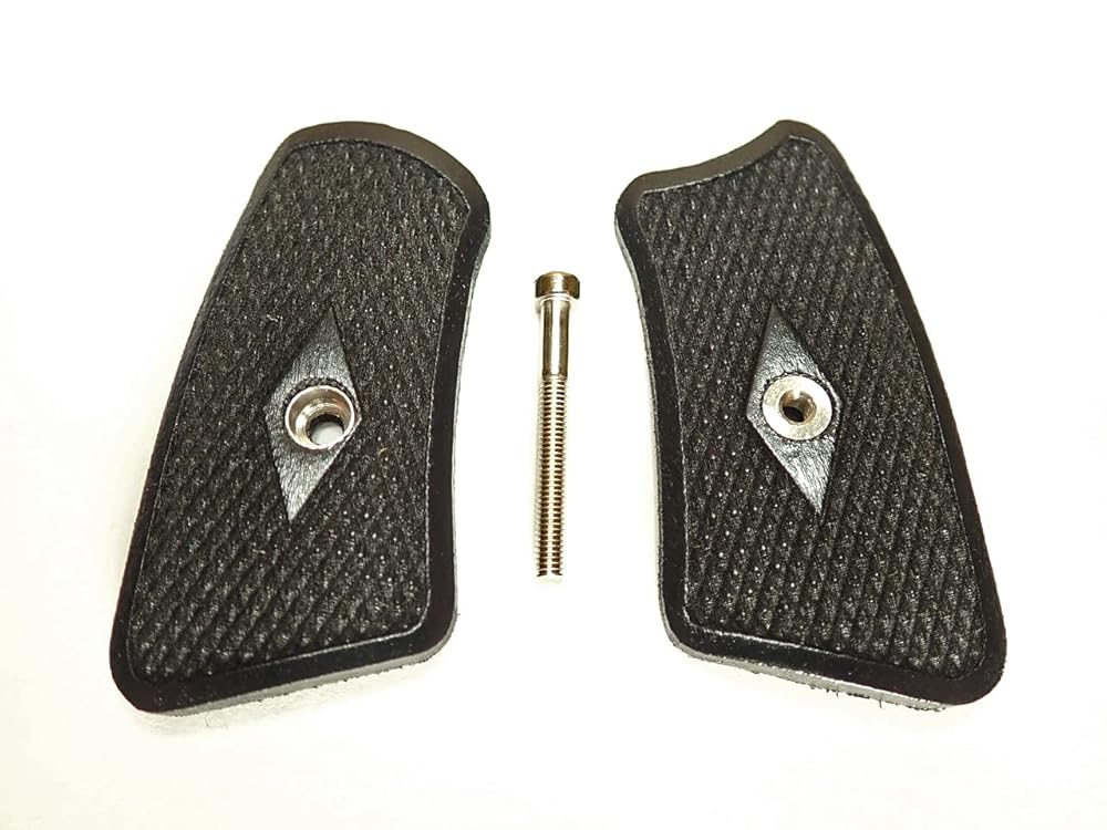 Amazon.com: Ebony Double Diamond Checker Ruger Compatible SP101 Grip ...