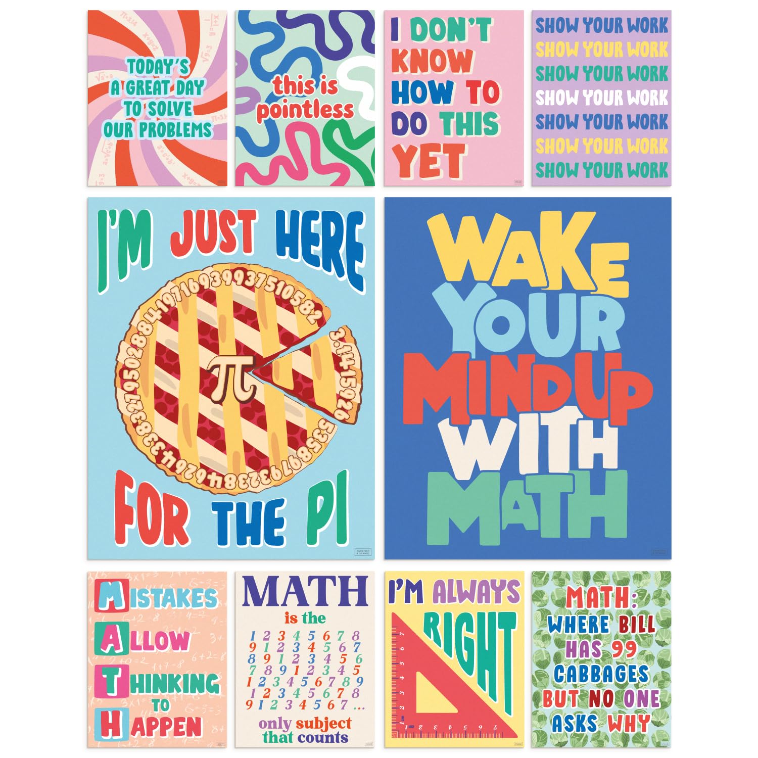 Mua S&O Math Posters for Elementary School - Math Classroom Decor ...