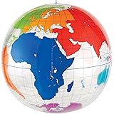 Amazon.com: Learning Resources Inflatable 12 inch Globe - Ages 6+ Earth ...
