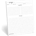 Amazon.com: 321Done Recipe Paper 8.5x11 White, 50-Pack, Made in USA ...