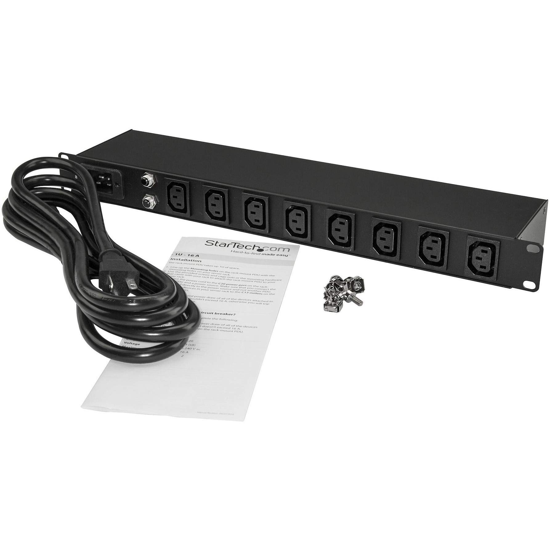 Mua StarTech.com 1U 19 inch 8 Port Rack Mount PDU - IEC C13 Socket ...