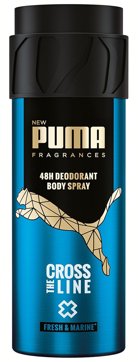 Puma Deodorant Body Spray ohne Aluminiumsalze: Cross The Line, 6er Pack ...